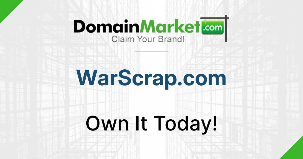 WarScrap.com - Military Domains for Sale - Buy Premium Defense ...