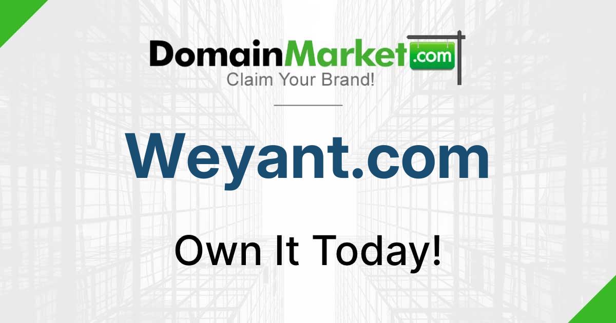 Weyant.com - Miscellaneous Domains for Sale - Buy Premium Diverse ...