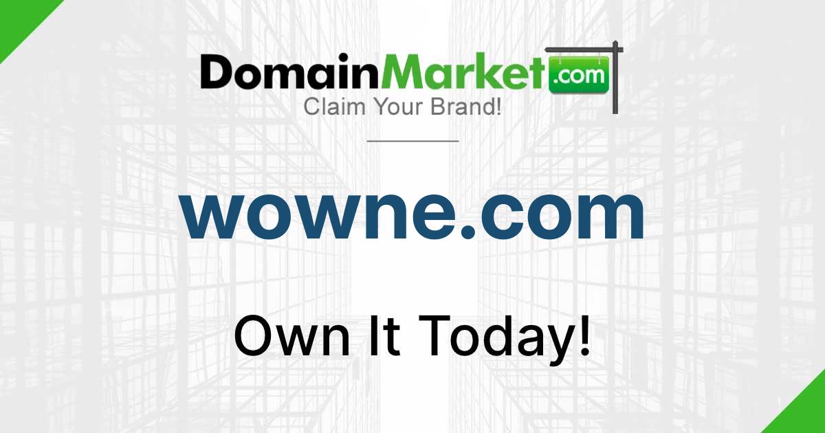 wowne.com - Entertainment Domains for Sale - Buy Premium Media & Events ...