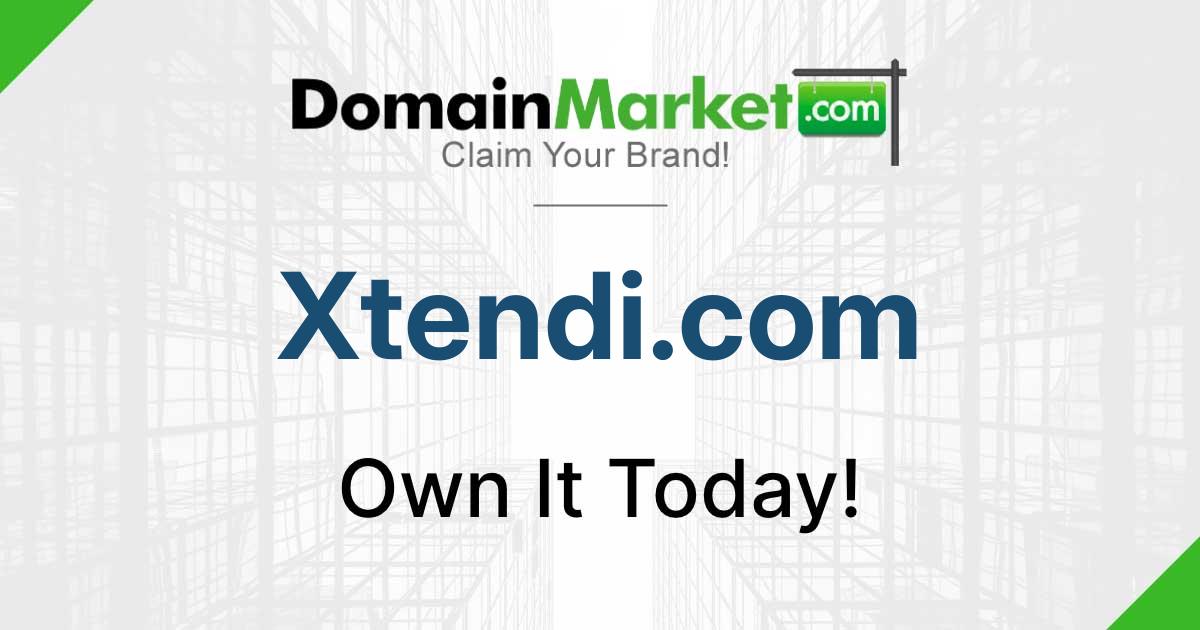 Xtendi.com - Technology Domains for Sale - Buy Premium Tech ...
