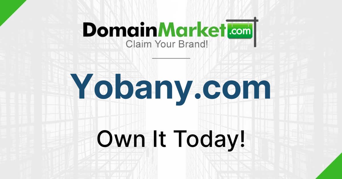 Yobany.com - Personal Domains for Sale - Buy Premium Individual ...