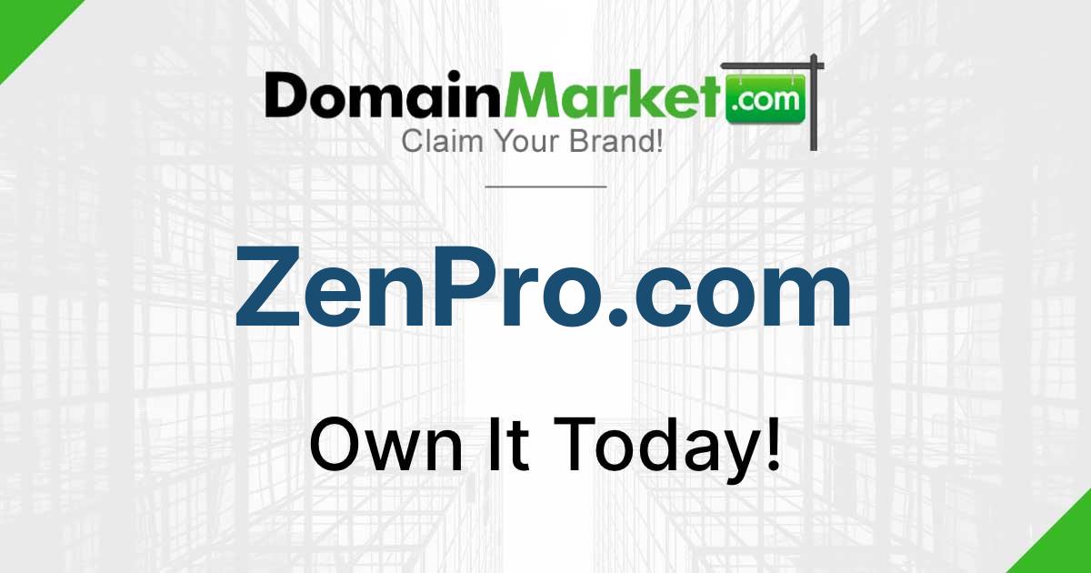 ZenPro.com - Professional Services Domain for Sale